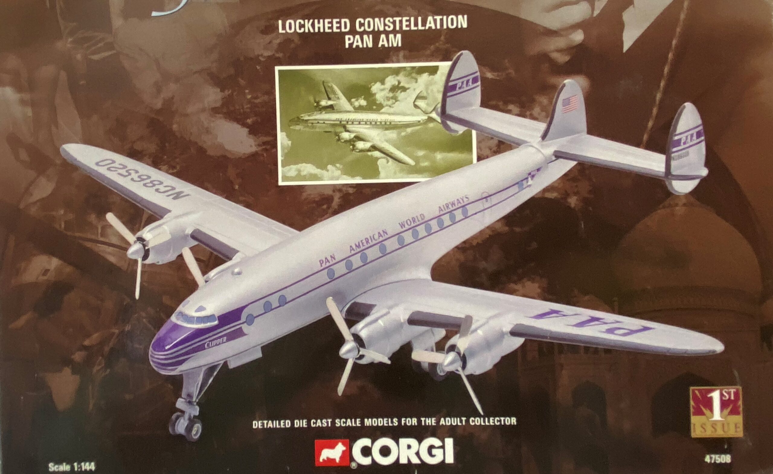 Corgi Lockheed Constellation (Pan Am) 1st ISSUE !:144 cg61 - Big Bill's ...