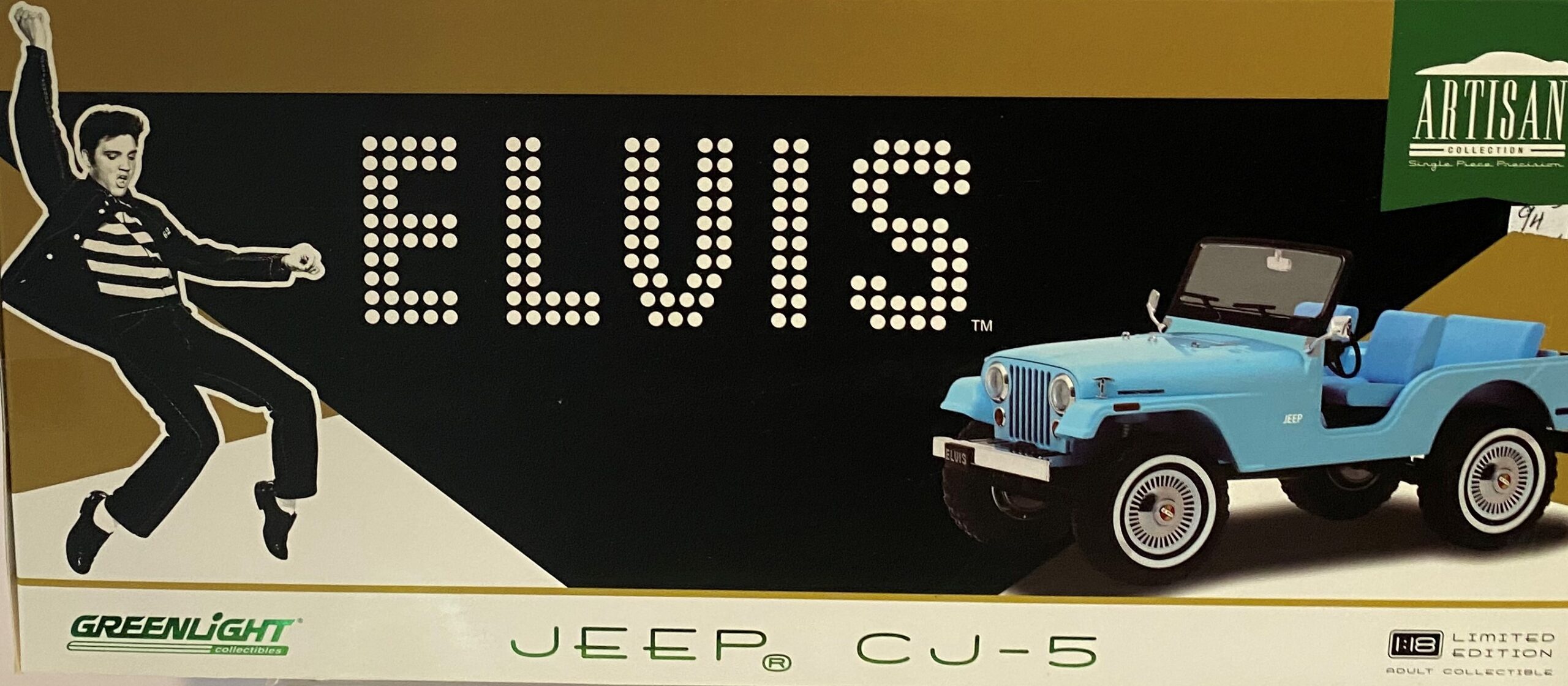 Greenlight (Artisan) Elvis' Jeep CJ-5 1:18 - Big Bill's Die Cast