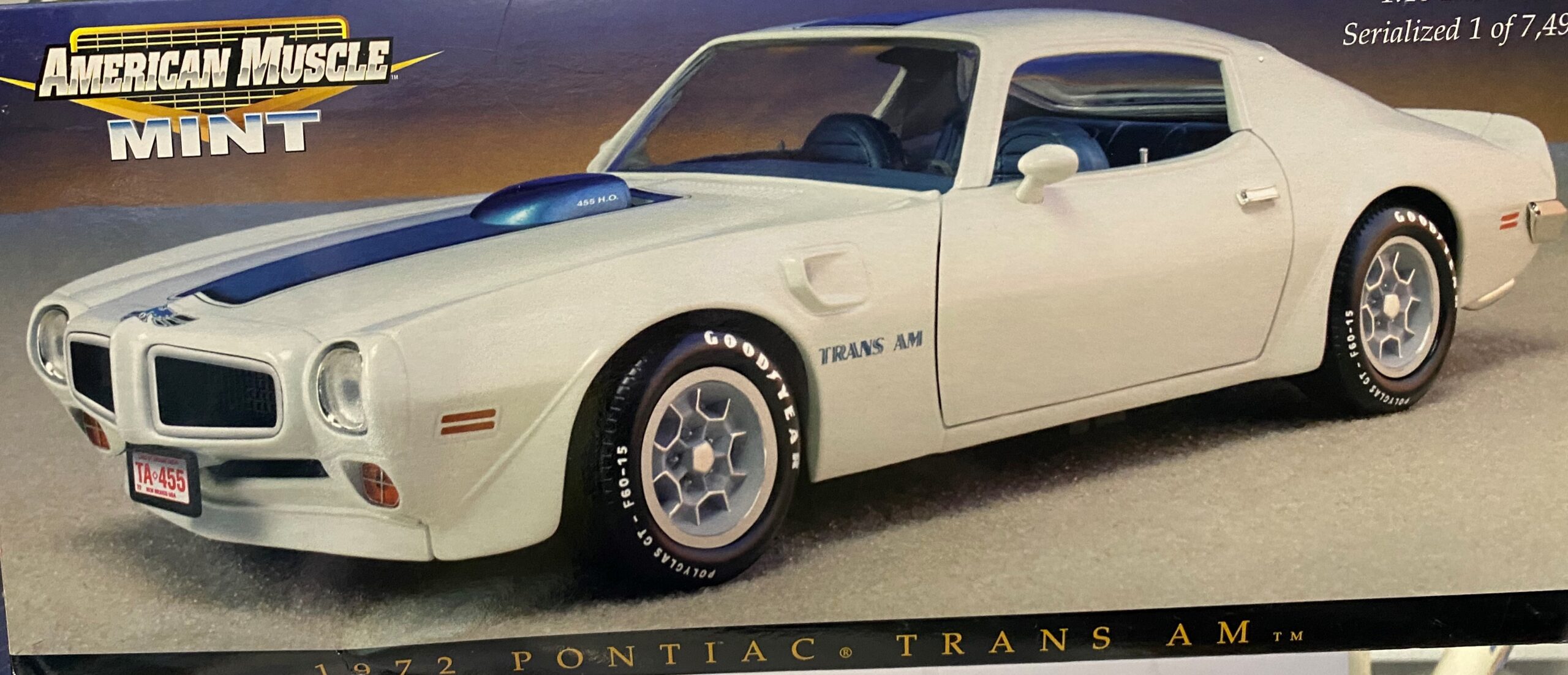Ertl ( Mint) '72 Pontiac Trans Am (serialized ) 1:18 - Big Bill's Die Cast