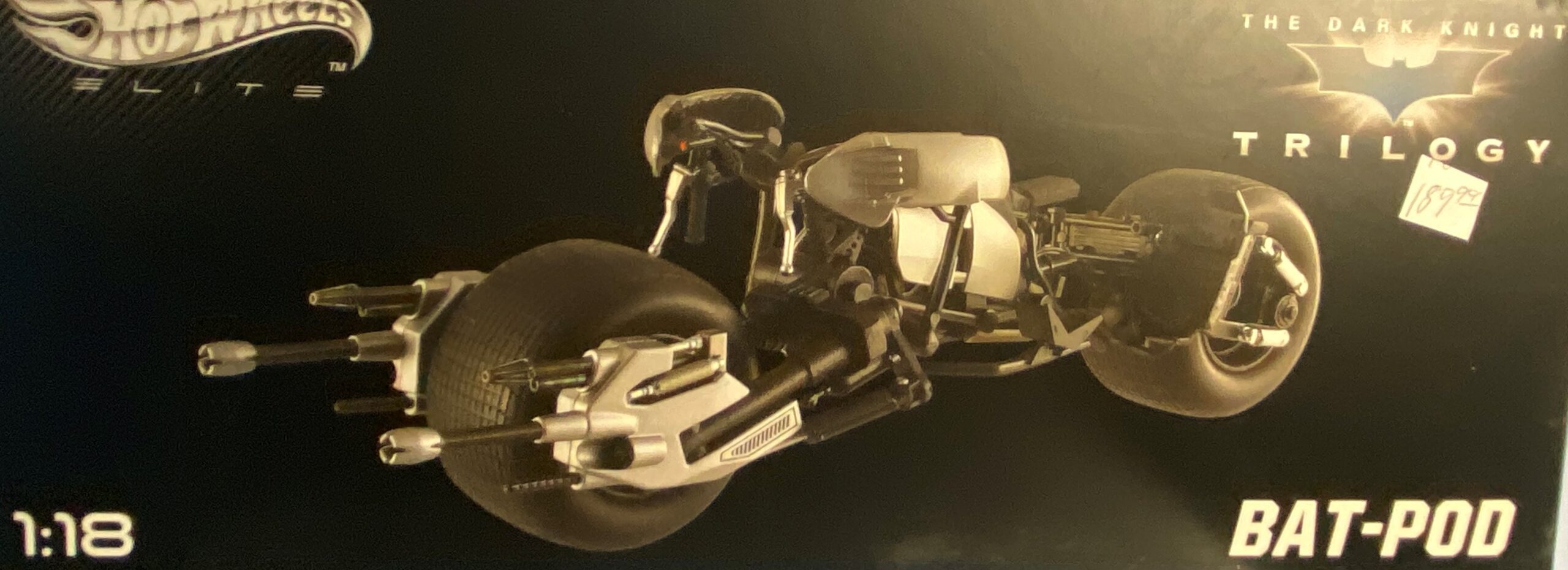 Hot Wheels Bat-Pod (ELITE) Part of Trilogy 1:18 - Big Bill's Die Cast