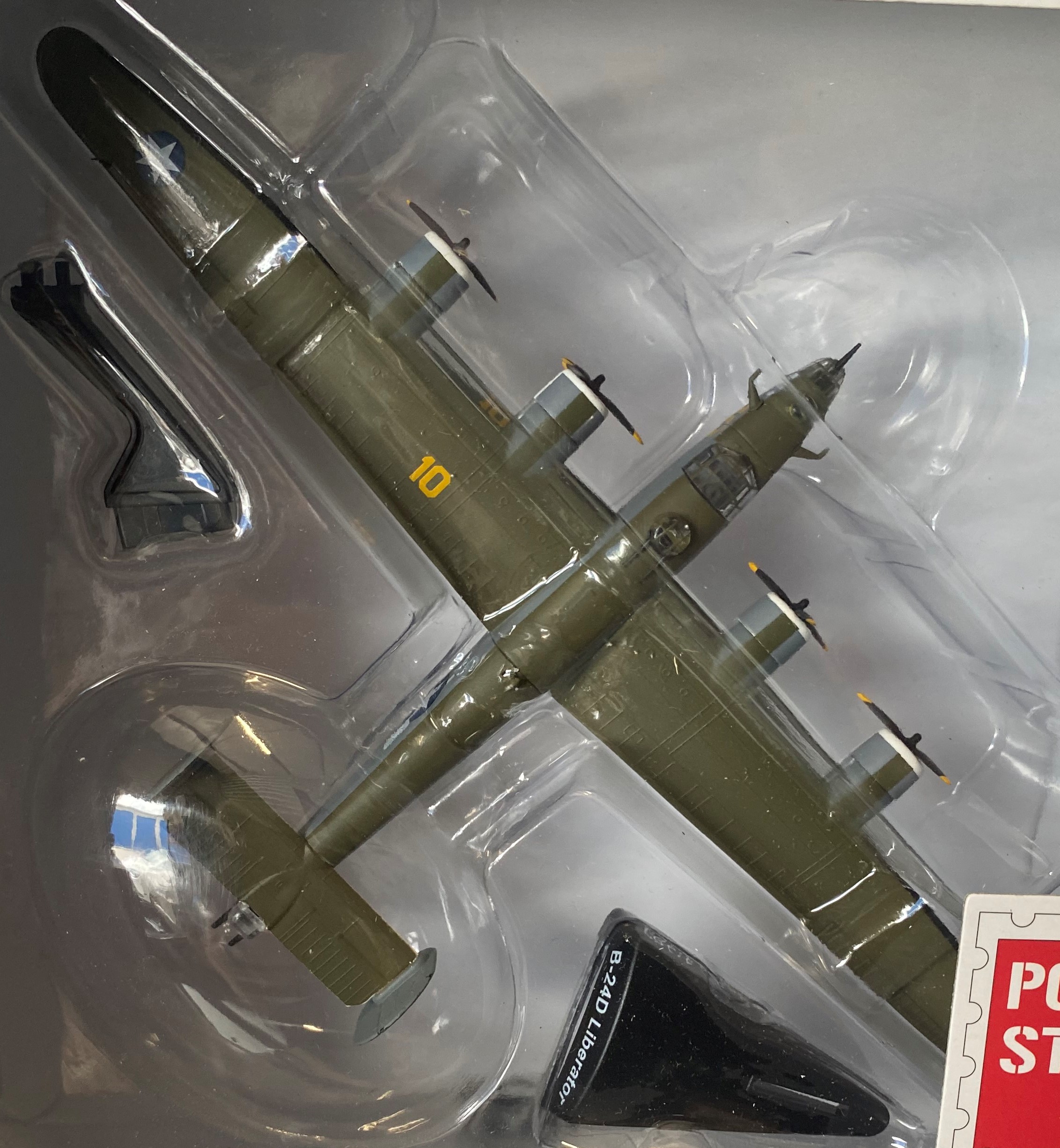 Postage Stamp B-24 Liberator "Sub Hunter" - Big Bill's Die Cast