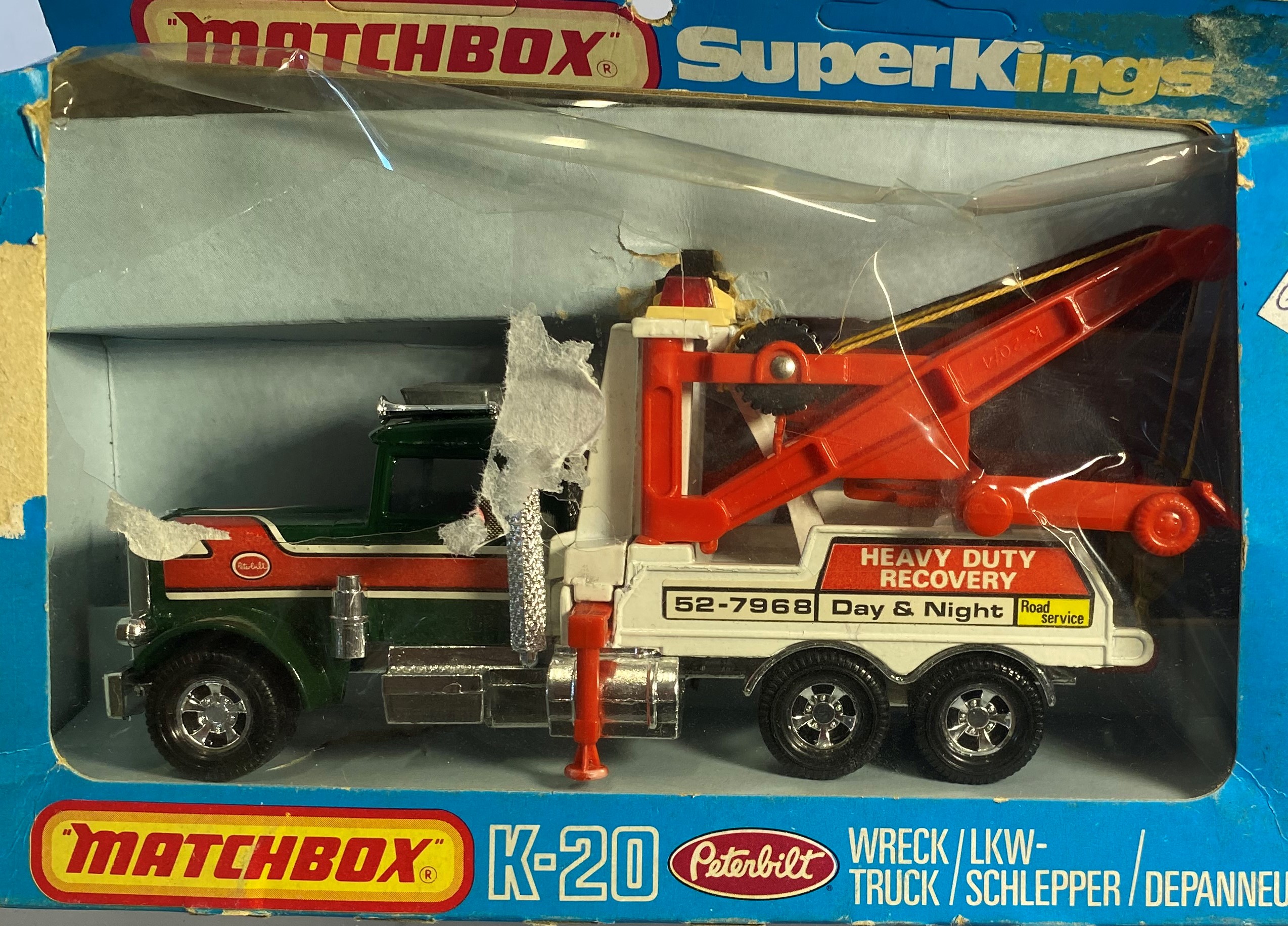 Matchbox (Super King) K-20 Peterbuilt Wrecker 1:43 Made in England ...
