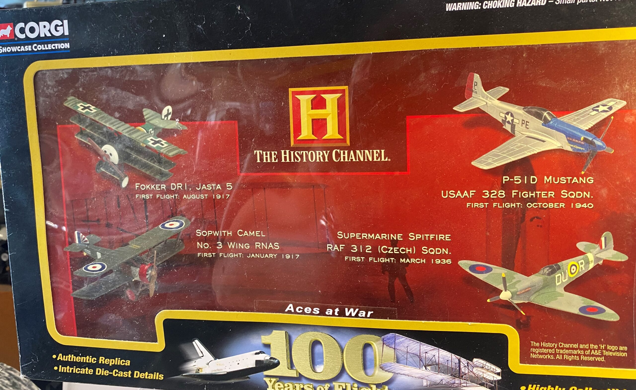 Corgi (The History Channel) 4 Plane Set - Big Bill's Die Cast