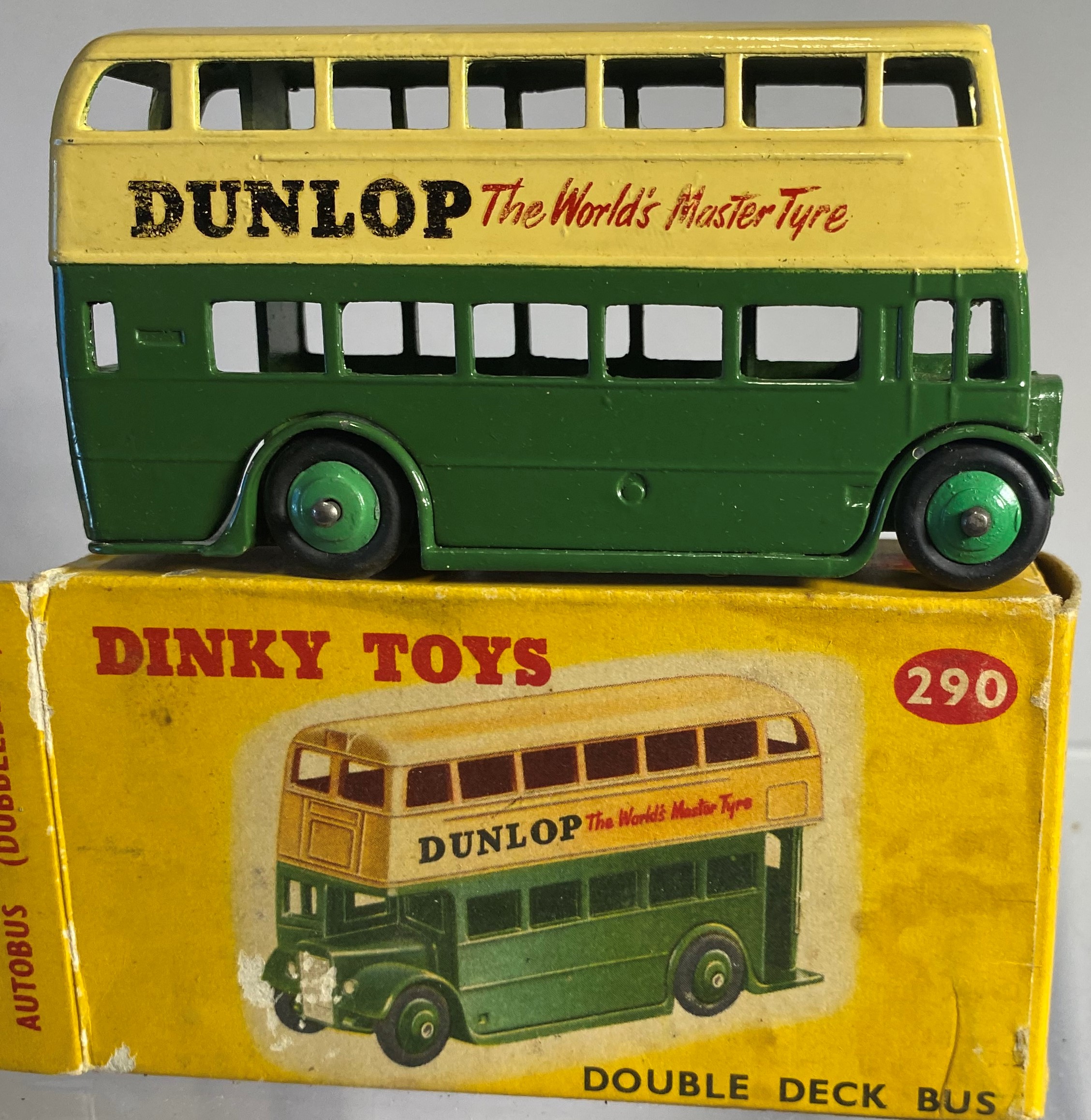 Dinky #290 Dbl. Decker Bus Md. in GB Circa 1954-63 (Dunlop) - Big Bill ...
