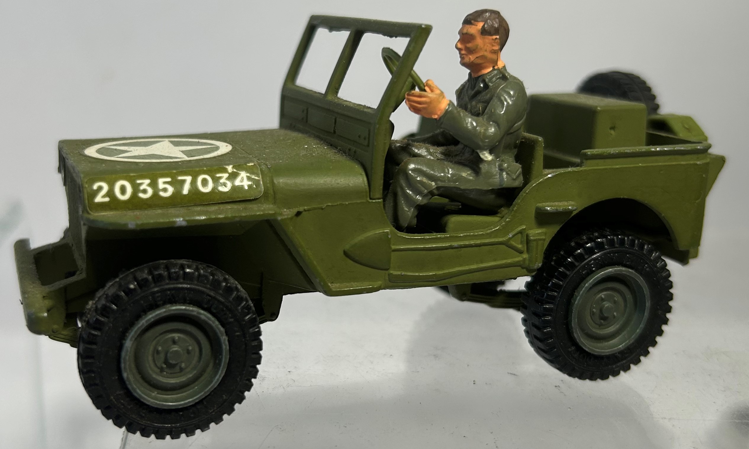 Dinky #615 U.S. Army Jeep Circa '68-'78 - Big Bill's Die Cast